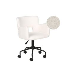 Beliani Bürostuhl SANILAC in Weiß/Schwarz - (W) 62 x (H) 71 x (L) 62 cm | Gr.: onesize
