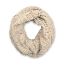 styleBREAKER Strick Loop Schal in Beige | Gr.: onesize
