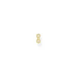 Thomas Sabo 925/- Sterling Silber vergoldet Einzel-Ohrstecker | Gr.: onesize