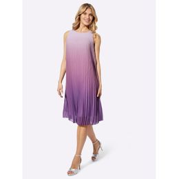 Sieh an! Plisseekleid in flieder-lila | Gr.: 52