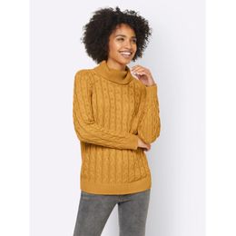 Heine Feinstrickpullover in ocker | Gr.: 44