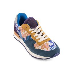 Inkkas Sneaker low 'Inkkas Hendrix Tennis &ndash; handgefertigter -Sneaker mit retro-inspiriertem Patchwork-Design' Damen Gr&ouml;&szlig;e 37 bunt