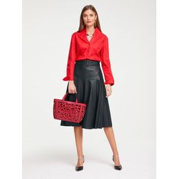 Heine Stehkragen-Bluse in rot | Gr.: 34