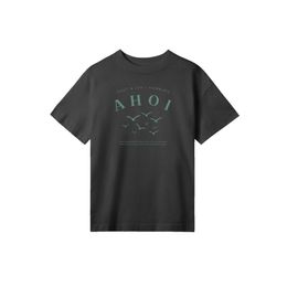 F4NT4STIC T-Shirt Ahoi M&ouml;we Knut und Jan in off black | Gr.: S
