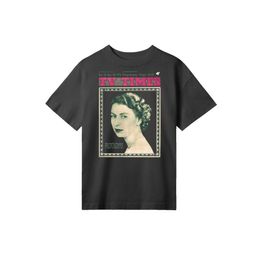 F4NT4STIC T-Shirt TV Times Queen Elizabeth II 1957 Cover in off black | Gr.: L