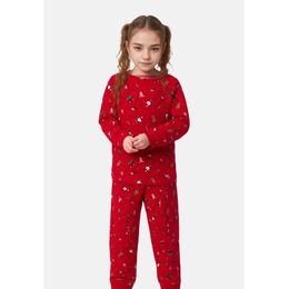 name it Pyjama 'Vismas' in rot | Gr.: 110