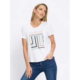 Heine Shirt in wei&szlig;-kalkmint | Gr.: 38