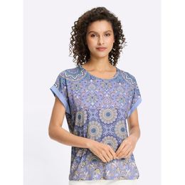 Heine Druck-Shirt in bleu-salbei-bedruckt | Gr.: 48
