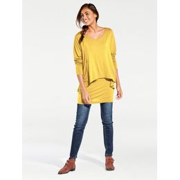 Heine Rundhals-Shirt in sonnengelb | Gr.: 36