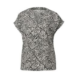Street One Bluse in Wei&szlig;/ Schwarz | Gr.: 40