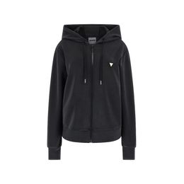 Guess Zip-Up Hoodie 'OLYMPE' female Black size XXS