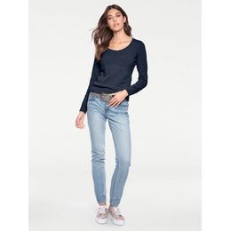 Heine Rundhals-Pullover in marine | Gr.: 38