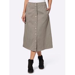 Sieh an! Jeans-Rock in taupe | Gr.: 20