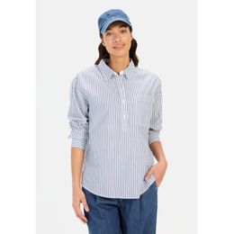 Camel Active Gestreifte Bluse aus Baumwolle in Hellblau | Gr.: S
