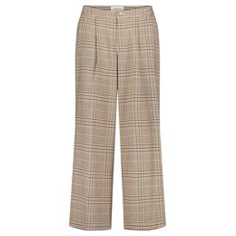 Cartoon Karo-Hose mit Bundfalten in Brown/Ros&eacute; | Gr.: 44