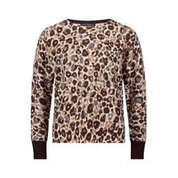 Betty Barclay Strickpullover mit Jacquard in Taupe/Beige | Gr.: 48