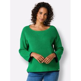 CRÉATION L creation L 3/4 Arm-Pullover in grasgrün | Gr.: 38