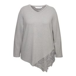 MIAMODA Pullover in grau melange | Gr.: 54-56