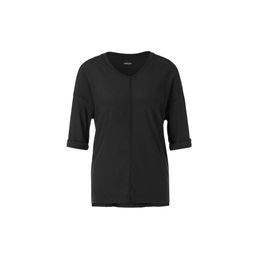 Marc Cain Blusenshirt aus Material-Mix in Schwarz | Gr.: 46