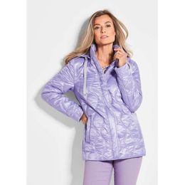 GOLDNER Steppjacke Herbstjacke Damen mit welliger Steppung im sportlichen Look in flieder | Gr.: 40