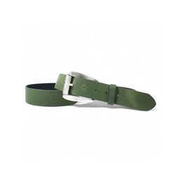 Fronhofer Dameng&uuml;rtel mit gro&szlig;er Schnalle in Khaki | Gr.: 90 cm