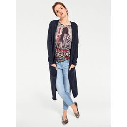 Heine Long-Strickjacke in marine | Gr.: 36