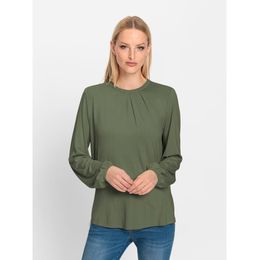 Heine Langarmshirt in khaki | Gr.: 40