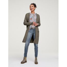 Heine Longstrickjacke in oliv | Gr.: 34