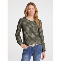Heine Langarmshirt in dunkeloliv | Gr.: 38
