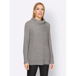 Heine Rollkragenpullover in grau-meliert | Gr.: 48