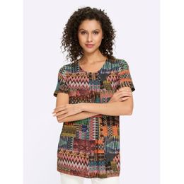 Heine Print-Shirt in terra-rot-bedruckt | Gr.: 44