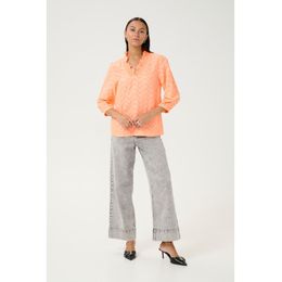 Kaffe Langarm-Bluse KAvictoria Regular fit in Peach Nectar | Gr.: 42