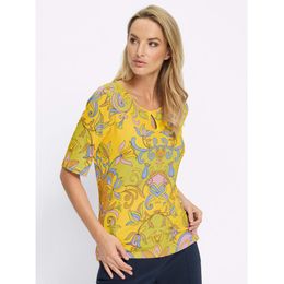 Heine Druck-Shirt in sonnengelb-limone-bedruckt | Gr.: 40