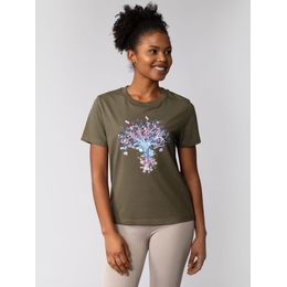 wat? Apparel T-Shirt Tree of life in Khaki | Gr.: 44