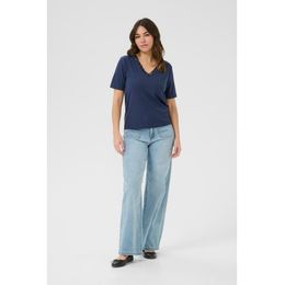 Kaffe Kurzarm-Bluse KAsamantha Regular fit in Midnight Marine CC | Gr.: XL