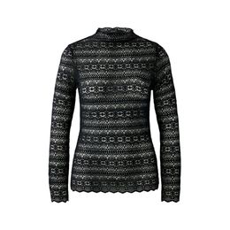 Oui Langarmshirt in black | Gr.: 44