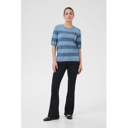 Kaffe Strickpullover KAlizza Regular fit in Windward M./Bering Wide Stripe | Gr.: L