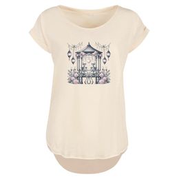F4NT4STIC Long Cut T-Shirt Skelett Paar Valentinstag in Whitesand | Gr.: S