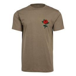 MT Men T-Shirt 'Rose' Herren Größe XL grün / oliv / rot