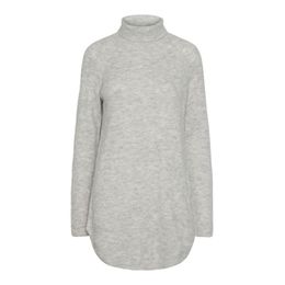 Pieces Strickpullover in Light Grey Melange | Gr.: M