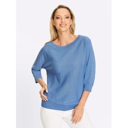 Heine 3/4 Arm-Pullover in himmelblau | Gr.: 36