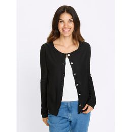 Sieh an! Strickjacke in schwarz | Gr.: 46