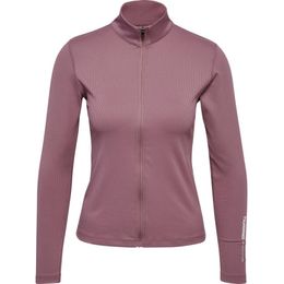 Hummel Longsleeve "Pulse W Zip Shirt Longsleeve" in Pink | Gr.: L