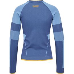 Hummel Longsleeve "Seamless T-Shirt Longsleeve" in Blau | Gr.: XS/S