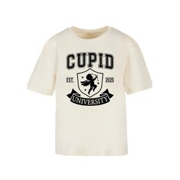 F4NT4STIC Ladies Everyday Tee Cupid University Valentinstag in Whitesand | Gr.: S