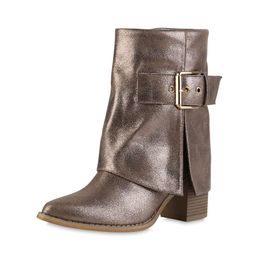 VAN HILL Cowboy Boots Victoria in Gold | Gr.: 41