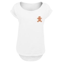 F4NT4STIC Long Cut T-Shirt Gingerbread Lebkuchen in wei&szlig; | Gr.: S