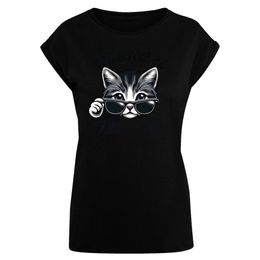 F4NT4STIC T-Shirt K&auml;tzchen You Gotta Be Kitten Me! in schwarz | Gr.: XS