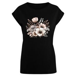 F4NT4STIC T-Shirt Blumenstrauß Boho in schwarz | Gr.: S