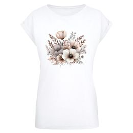 F4NT4STIC T-Shirt Blumenstrauß Boho in weiß | Gr.: 5XL